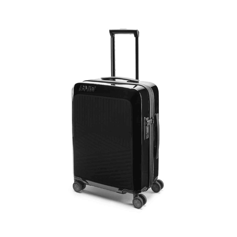 MALETA DE MANO CON RUEDAS NEGRO BRILLANTE